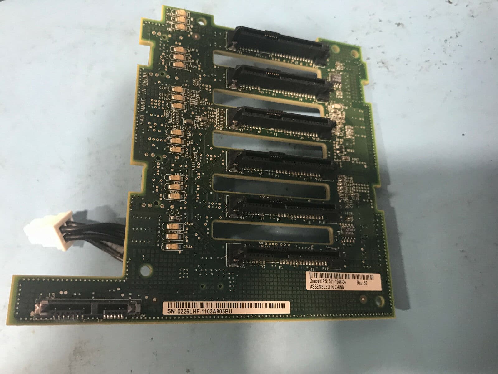 Oracle SUN 511-1246 6-Slot Disk Backplane, Sun Fire X4470, T3-2 T4-2 T5 ...